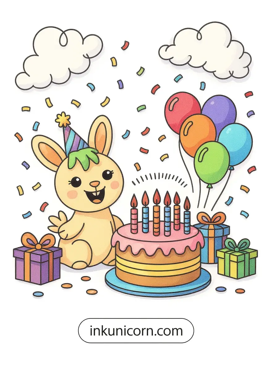 Bunny Unicorn Coloring Pages (Free PDF Printables) - Ink Unicorn