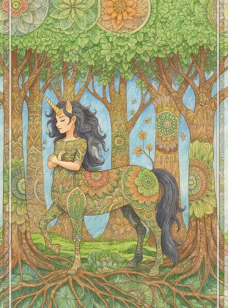 Centaur Unicorn Coloring Pages (Free PDF Printables) - Ink Unicorn