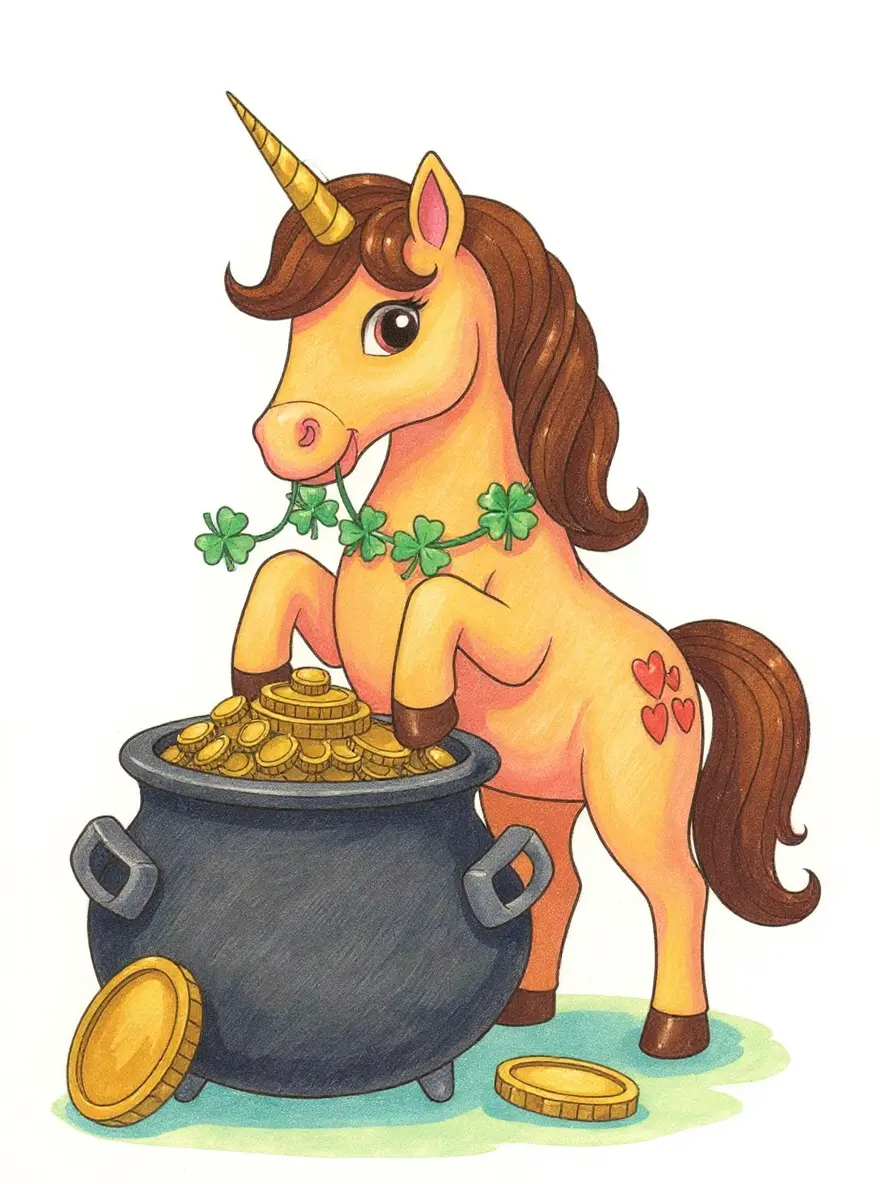St. Patrick'S Day Unicorn Coloring Pages (Free PDF Printables) - Ink ...
