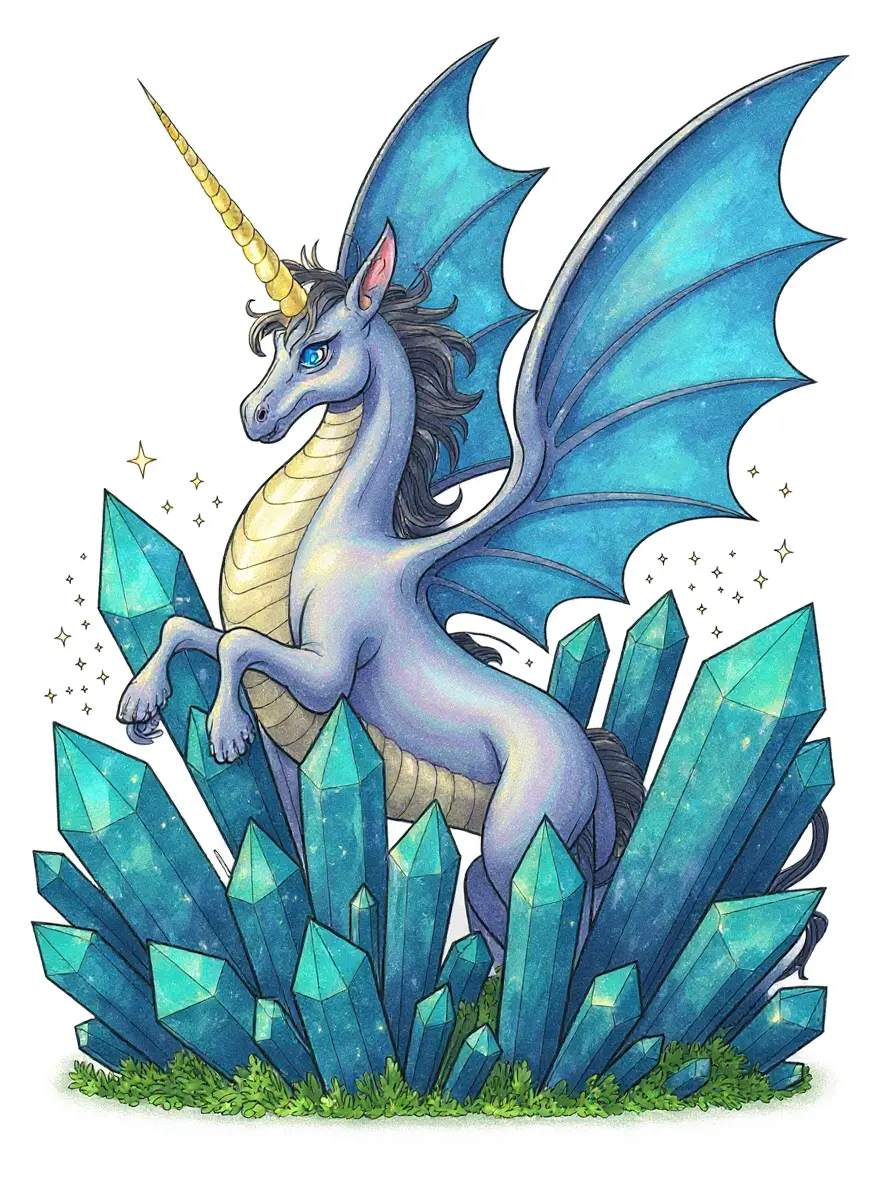 Dragon Unicorn Coloring Pages (Free PDF Printables) - Ink Unicorn