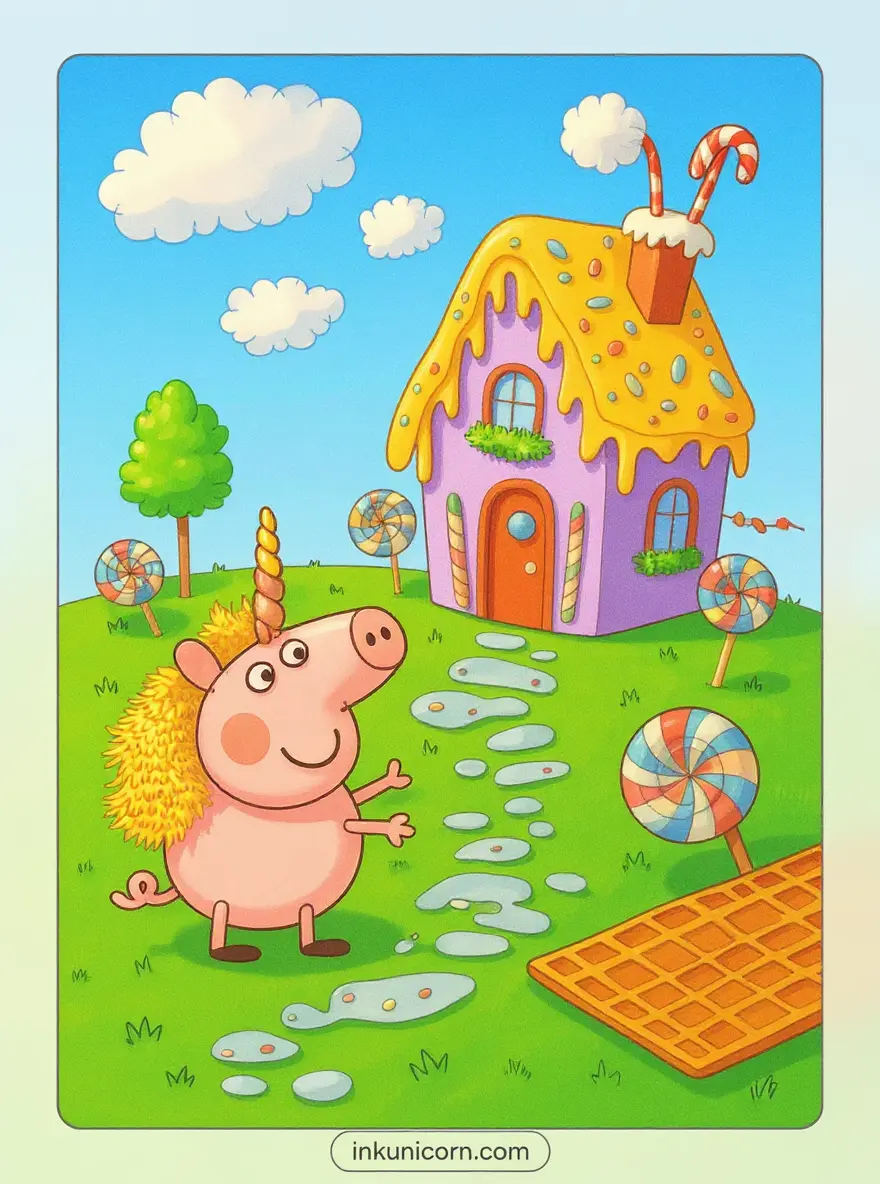 Peppa Pig Unicorn Coloring Pages (Free PDF Printables) - Ink Unicorn