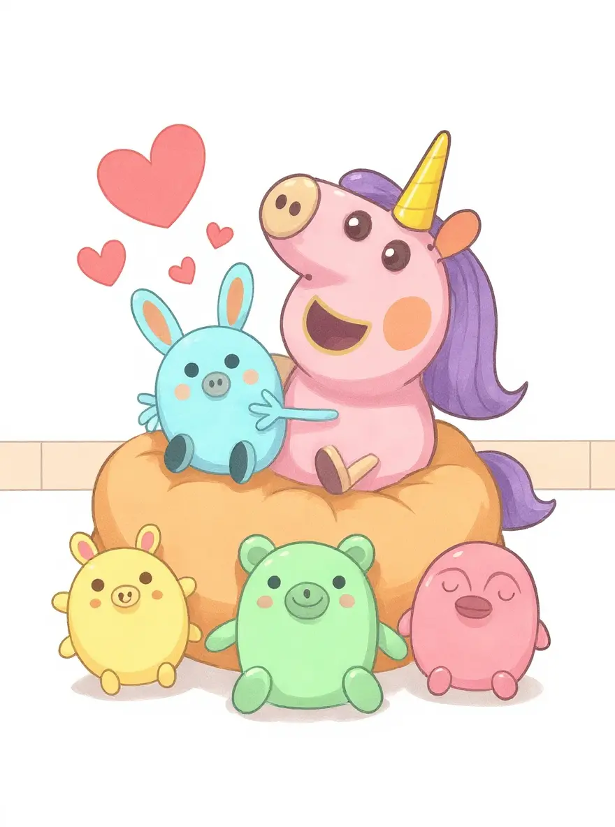 Peppa Pig Unicorn Coloring Pages (Free PDF Printables) - Ink Unicorn