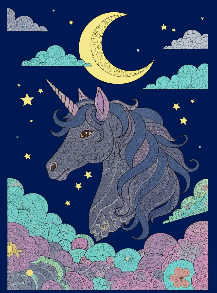 Adults Unicorn Coloring Pages (Free PDF Printables) - Ink Unicorn