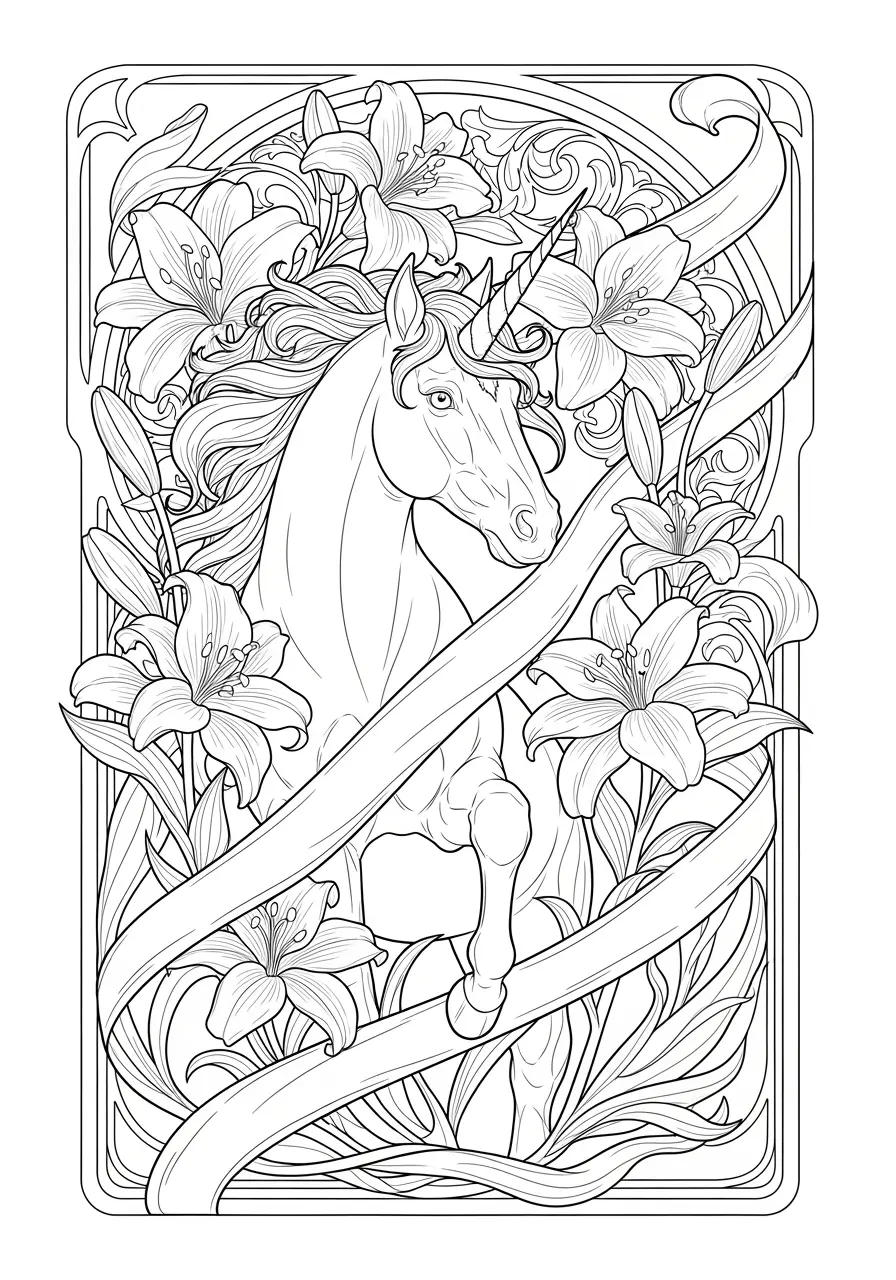 Girls Unicorn Coloring Pages (Free PDF Printables) - Ink Unicorn