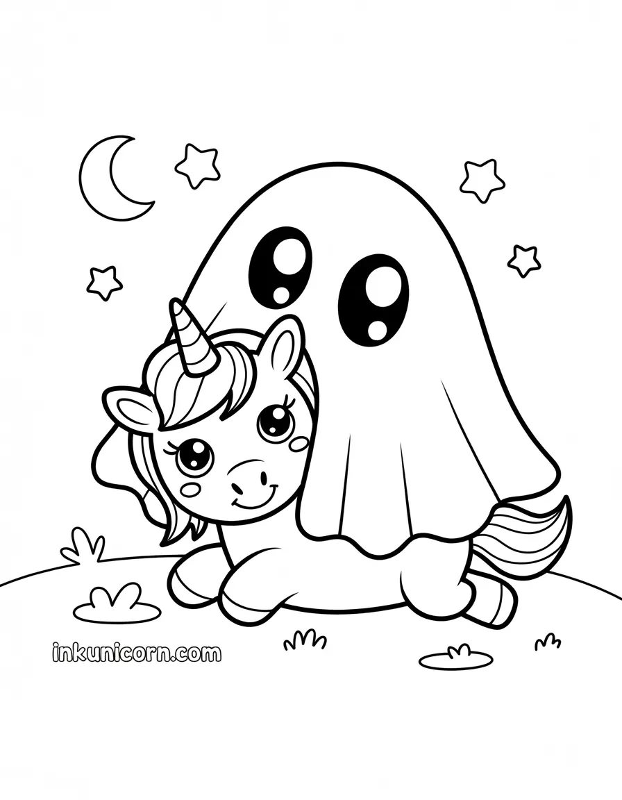 Halloween Unicorn Coloring Pages (Free PDF Printables) - Ink Unicorn