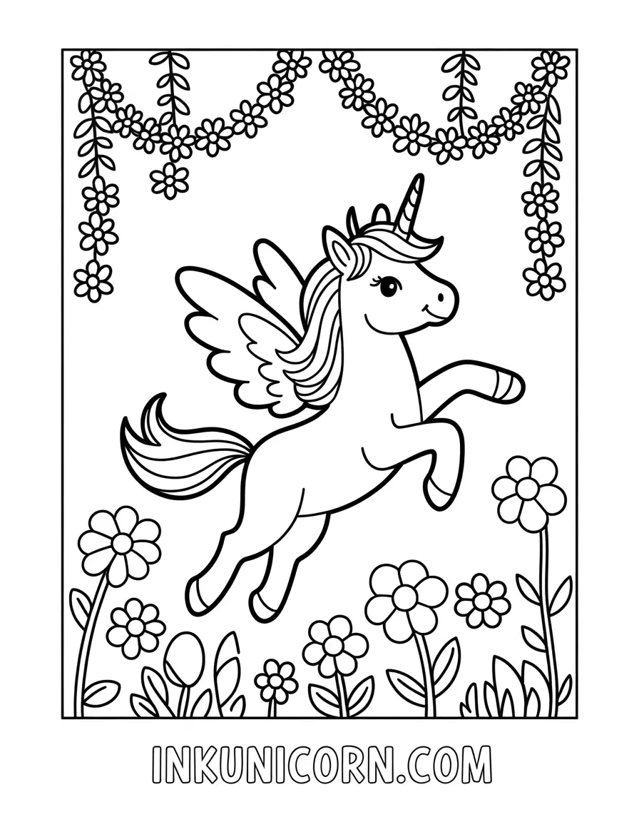 Fairy Unicorn Coloring Pages (Free PDF Printables) - Ink Unicorn