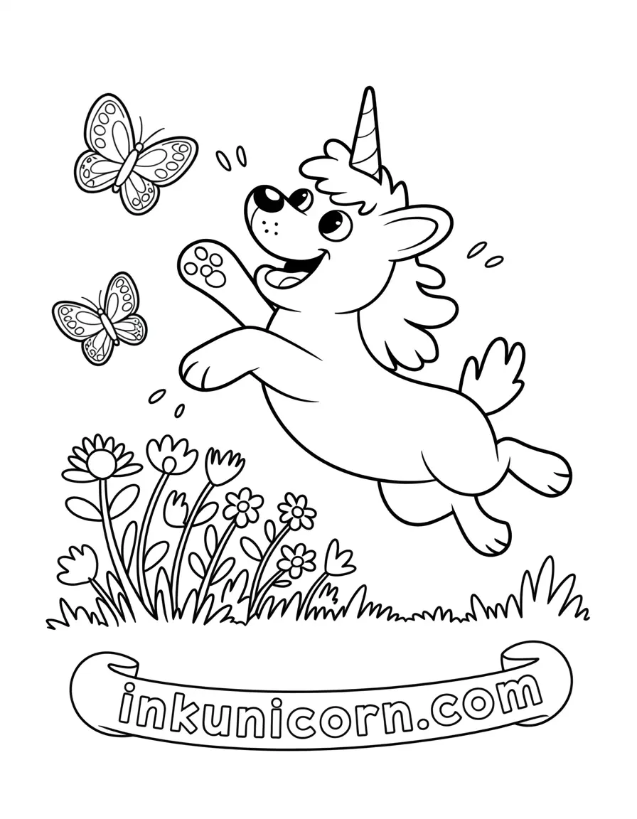 Dog Unicorn Coloring Pages (Free PDF Printables) - Ink Unicorn