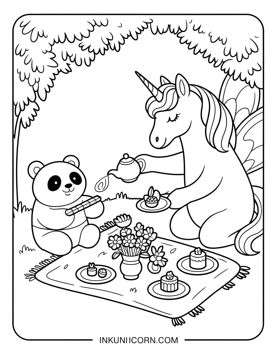 Fairy Unicorn Coloring Pages (Free PDF Printables) - Ink Unicorn