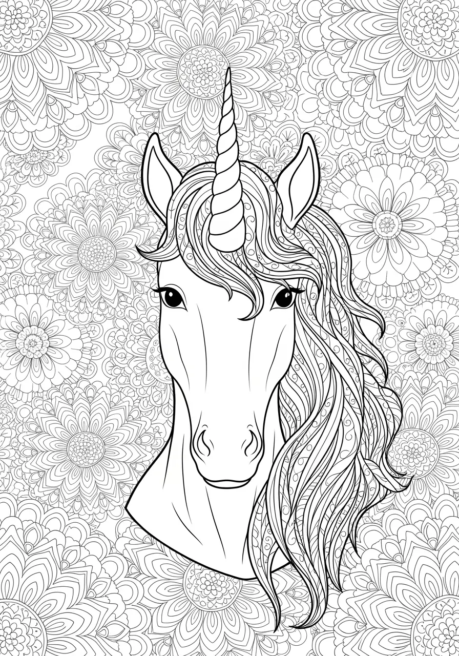 Mandala Unicorn Coloring Pages (Free PDF Printables) - Ink Unicorn