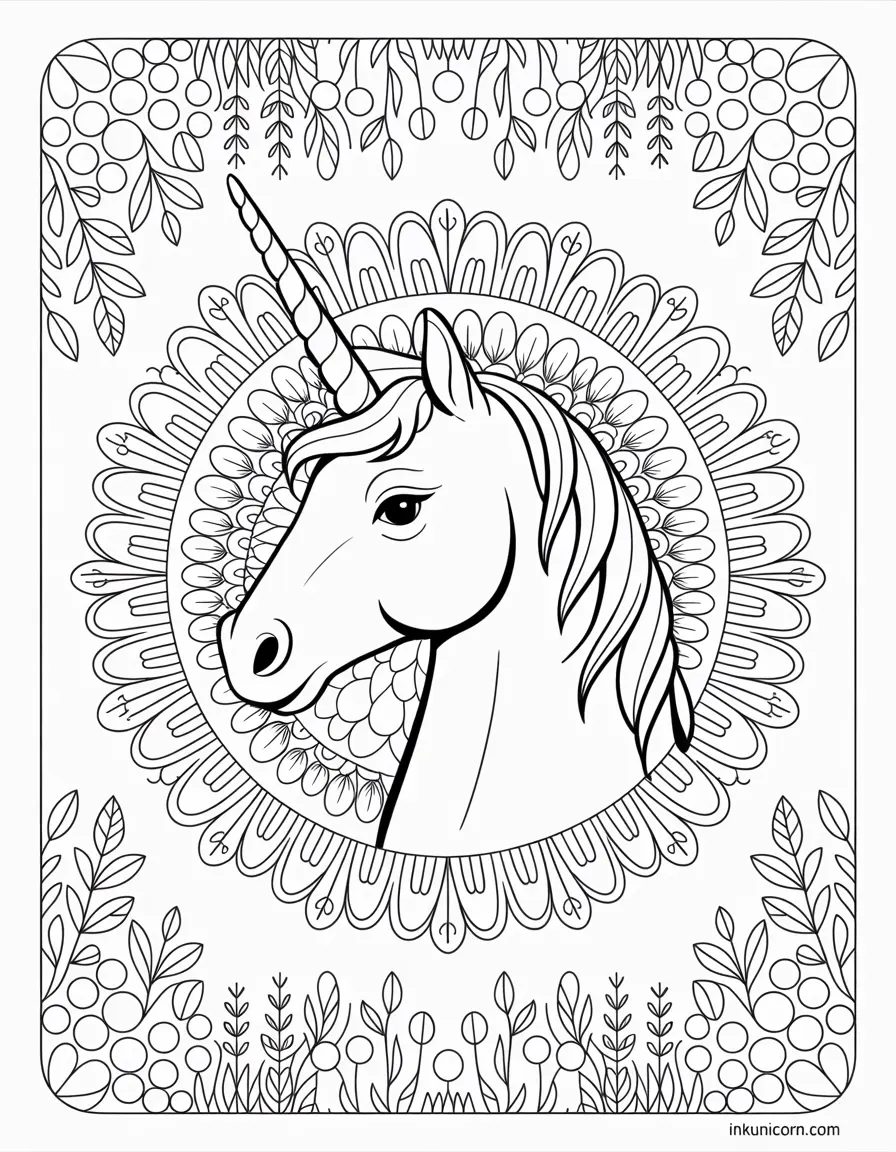 Mandala Unicorn Coloring Pages (Free PDF Printables) - Ink Unicorn