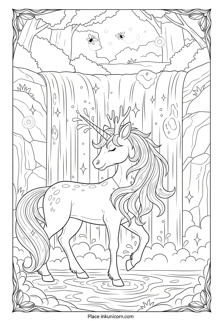 Qilin Unicorn Coloring Pages (Free PDF Printables) - Ink Unicorn