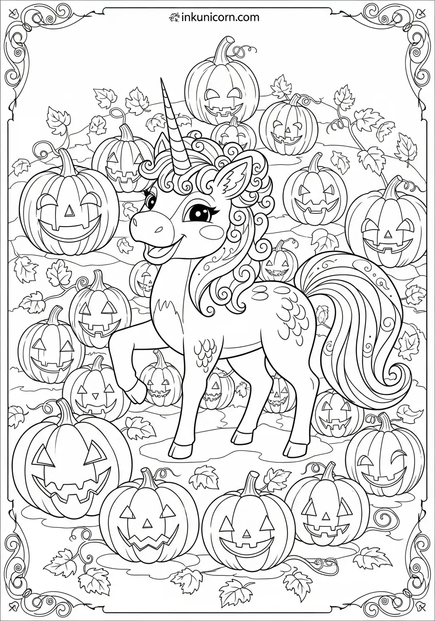 Qilin Unicorn Coloring Pages (Free PDF Printables) - Ink Unicorn