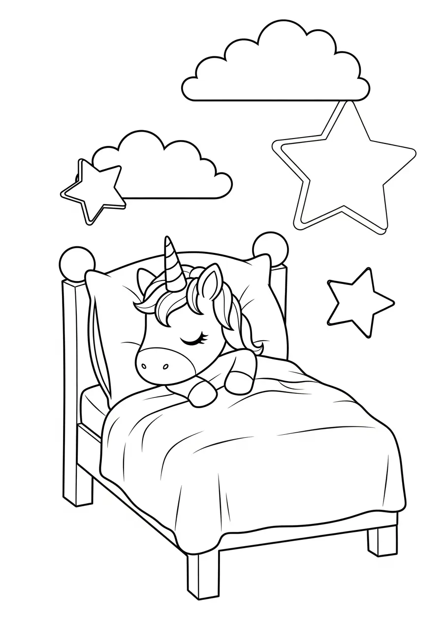 Girls Unicorn Coloring Pages (Free PDF Printables) - Ink Unicorn