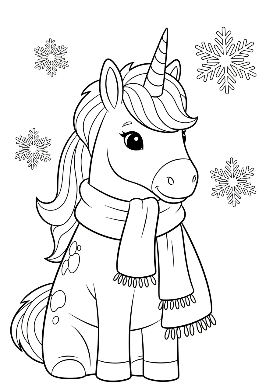 Easy Unicorn Coloring Pages (Free PDF Printables) - Ink Unicorn